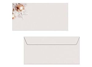 4004360786488 - Weihnachtsumschlag Christmas in rose gold gummiert 90g Spezialpapier Inkjet- & Laserdrucker DIN lang 50 Stück