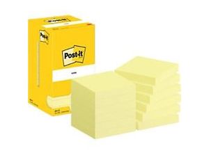 4064035065676 - Haftnotizen Post-it 654 CY 12 Blöcke 100 Blatt je Block 76 x 76 mm PEFC-zertifiziert gelb