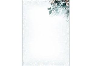 4004360786624 - Weihnachts-Motivpapier Eucalyptus magic 90g Feinpapier FSC Mix Credit Inkjet- & Laserdrucker 100 Blatt DIN A4