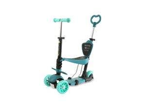 3800151973171 - Kinderroller Draxter Plus 3 in 1 Schiebestange Sitz Vorderräder LED grün