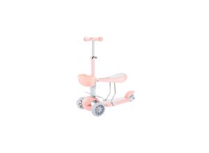 3801006010942 - Makani Kinderroller BonBon 3 in 1 Dreirad LED-Vorderräder höhenverstellbar rosa