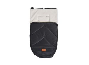 3800146268664 - Kinderwagen Fußsack Luxe durchgehender Reißverschluss wetterfest schwarz