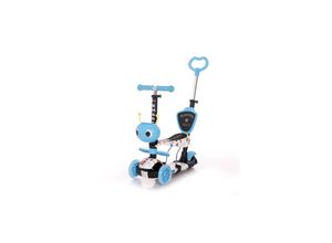 3800151939146 - Scooter Smart Plus 5 in 1 verstellbar PU Räder leuchten ABEC-7 Lager hellblau