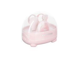 3801303040611 - Kikkaboo Baby Maniküre-Set Bär Nagelschere Nagelknipser Nagelfeile ab Geburt rosa