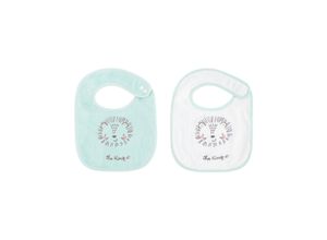 3801104010530 - Kikkaboo Babylatz Frottee 2-teiliges Set Lätzchen Druckknopf 100% Baumwolle türkis