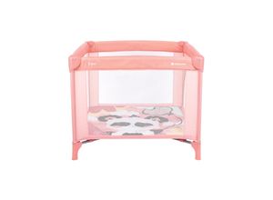 3801003030172 - Kikkaboo Laufstall Enjoy Reisebett klappbar Matratze Sichtfenster Tragetasche pink