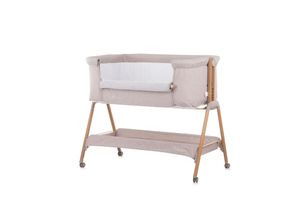 3800931046057 - Babybett Sweet Dreams mit Rollen Beistellbett Matratze Anti-Reflux beige