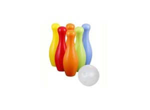 8693461061370 - Pilsan Bowling Kinder Kegelspiel 06137 mit 6 Kegel 2 Kugeln drin und draußen bunt