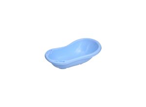 3800151966579 - Babybadewanne mit Ablagefächer 84 cm lang ergonomische Form ab Geburt blau