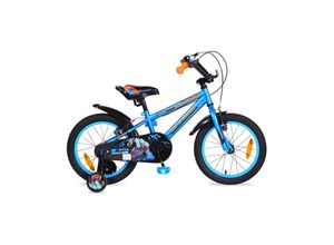 3800146201159 - Byox Kinderfahrrad 16 Monster blau Stützräder Reflektoren einstellbar