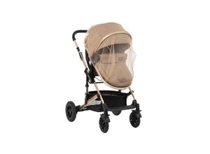 3801108040922 - Kikkaboo Moskitonetz Kinderwagen Insektenschutz Universalgröße Mückennetz Tüll beige