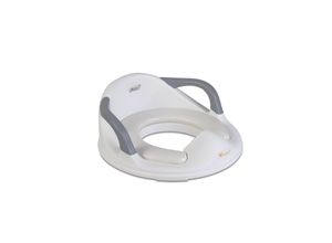 3800146266431 - Toilettenaufsatz Toilettensitz Orbit mit Griffe anatomischer Sitz Adapter grau