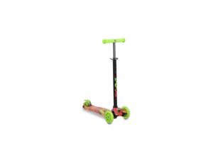 3800146225674 - Byox Kinderroller Scooter Rapture aus Alu Wassertransferdruck PU Leuchträder in grün