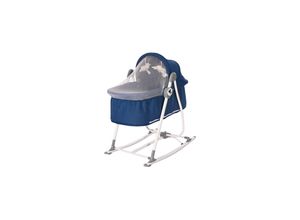 3800151992578 - Babywiege manuell Alicante 2 in 1 Babywippe Moskitonetz Sonnendach Gurt blau