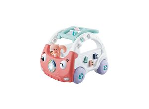 3801005030774 - Kikkaboo Lauflernwagen 2 in 1 Auto Lauflernhilfe Spielcenter verstellbarer Griff pink