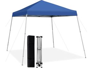 0783501268895 - Faltpavillon 3 m x 3 m großes ausklappbares Vordach blau