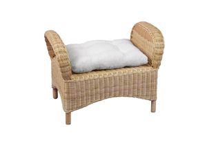 4046884012735 - möbel direkt online Rattan-Fußhocker inkl Kissen Gabriele