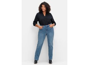 4063137006877 - Große Größen Gerade Stretch-Jeans mit Bodyforming-Effekt blue Denim Gr108