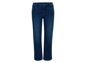 4099587090678 - Große Größen Weite Five-Pocket-Jeans mit Used-Effekten blue Denim Gr54