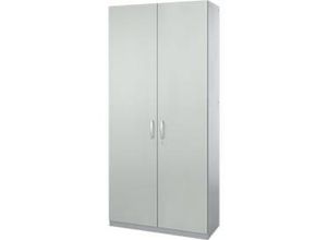 4250510835432 - Genius Flügeltürenschrank TETRIS SOLID Stahlkorpus 5 OH B 1200 mm abschließbar lichtgrau weißalu