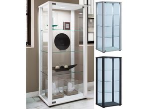 4051814408953 - Glasvitrine stehend Vitrine Glas mit ESG-Sicherheitsglas Maße ca H 115 x B 50 x T 38 cm Standvitrine Glas Modern und platzsparend Glas Vitrinenschrank - Kavisa M