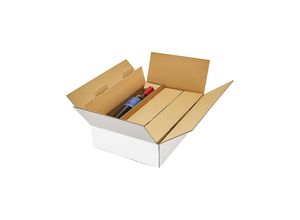 8057711830336 - Weinflaschenkarton weiß für 3 Flaschen ab 80 Stk ratioform