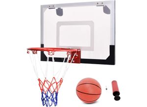 0753215529582 - Basketballkorb Basketball-Set Backboard Basketball Basketballboard Basketballbrett Basketballring mit Ring und Netz fuer Buero Spiel Kinder - Costway