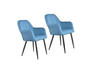 4251312967321 - Stuhl Albany Webstoff Blau