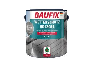 4014505071867 - BAUFIX Metallic Wetterschutz-Holzgel graphitgrau seidenglänzend 25 Liter Holzlasur