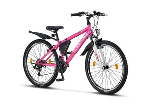 4260647780512 - Licorne Bike Guide Premium Mountainbike in 20 24 und 26 Zoll - Fahrrad für Mädchen Jungen Herren und Damen - Shimano 21 Gang-Schaltung Kinderfahrrad Kinder