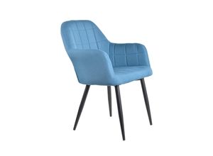 4251312967338 - Stuhl Albany Webstoff Blau