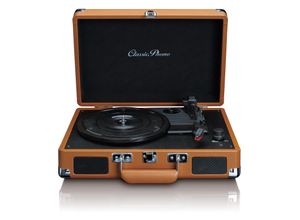 8711902038177 - PHONO TT-10BN - Suitcase Record Player with speakers - Brown - Plattenspieler Braun