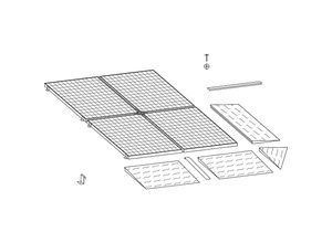 4260139970162 - Randklemme für Stahl-Flachwanne verzinkt BxT 100 x 30 mm