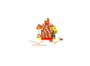 6970090046964 - Tooky Toy Holz-Lernspiel Farm TKC572 Geschicklichkeitsspiel 69-tlg ab 3 Jahren braun