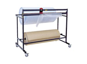 4251924710988 - Abrollständer mit Lenkrollen und Schneidevorrichtung für Rollenbreite 1250 mm H 1160 mm ab 10 Stk ratioform