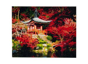 5055865473853 - Crystal Art Leinwand Japanischer Tempel 40x50 cm