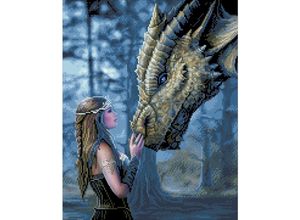 5055865484002 - Crystal Art Anne Stokes Drachenmärchen 40x50 cm