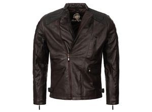 Image of Rock Creek Lederjacke Biker-Style Regular Fit