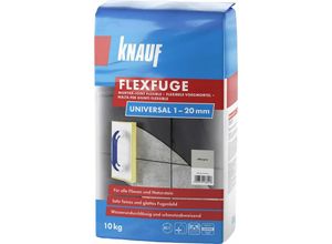 4006379138418 - Fugenmörtel Flexfuge Universal 1 - 20 mm silbergrau 10 kg Fugenmörtel - Knauf