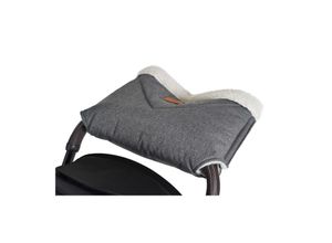 3800146268671 - Kinderwagen-Handwärmer Luxe Handmuff für den Kinderwagen Klettstreifen grau