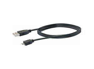 4004005152227 - Schwaiger Gmbh - Schwaiger Micro usb Ladekabel CK1511 533 schwarz 1m 1x usb 20 a Stecker   1x usb 20 Micro b Stec USB-Kabel & Stecker