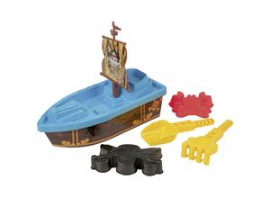 4008332750507 - Happy People - Piratenboot Sandkastenspielzeug Sandkasten Spielzeug 5-tlg