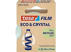 4063565252389 - tesa Klebeband tesafilm Eco & Crystal Transparent 19 mm (B) x 33 m (L) PET (Polyethylenterephthalat)