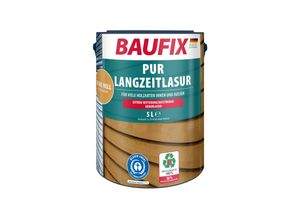 4014505042157 - BAUFIX PUR Langzeitlasur eiche hell seidenglänzend 5 Liter Holzlasur