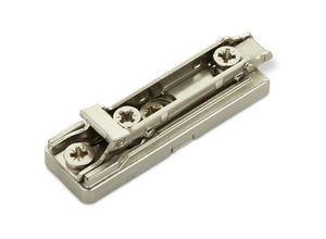 4251540148608 - So-tech - Salice Blitz-Montageplatte Linear H4 Exzenterverstellung mit Euroschrauben Nickel matt - Color