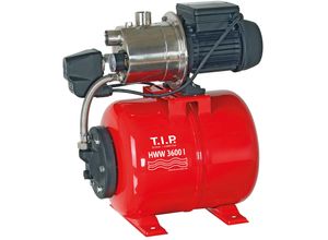 4011458311880 - Hww 3600 i Hauswasserwerk - 3600 L u - 650W - Förderhöhe 40 m - Inox - Reservoir 18L - Automatische Ein-   Ausschaltung - Rot   Schwarz   Edelstahl