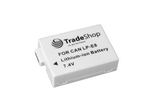 4252023252294 - Trade Shop - Trade-Shop Kamera Li-Ion Akku 1300mAh ersetzt Canon LP-E8 LPE8 LP-E-8 LPE-8 für Canon eos 550D 600D 650D 550-D 600-D 550 600 d 650 d