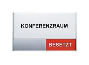 4024158023151 - Türschild Frei   Besetzt 314077 Aluminium Silber 180 x 108 mm