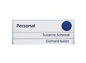 4024158022369 - Türschild 310277 3 Beschriftungsprofile Aluminium Silber 180 x 72 mm