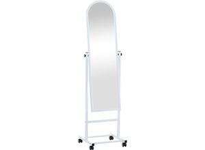 4251756446055 - Standspiegel Evoir mit Laufrollen I Stehspiegel 151x39 cm I Wohnzimmer Und Schlafzimmer I Neigbar 360° Drehbar I Spiegel Mit Rollen